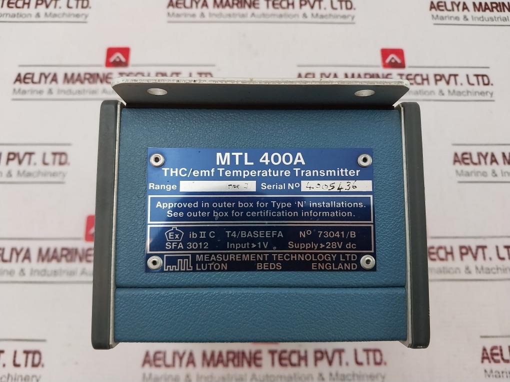 Measurement Technology Mtl 400A Temperature Transmitter – Aeliya Marine