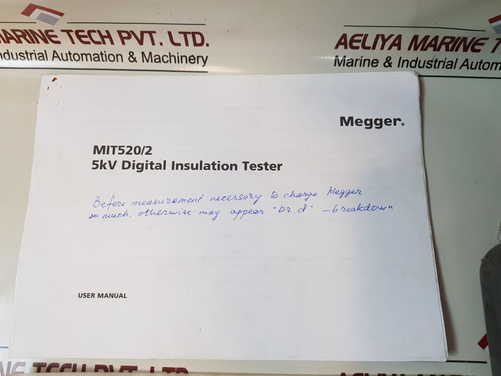 Megger Mit520/2 5Kv Digital Insulation Tester – Aeliya Marine