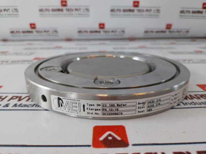 Mei Valvole Industriali Cv 100 Wafer Clapet Valve Dn 100 Aisi 316 Body ...