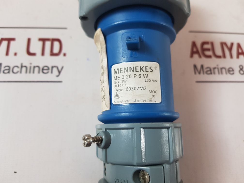 Mennekes Me320P6W Plug 250 V 20 A Pole 3 Wire Ip67 – Aeliya Marine