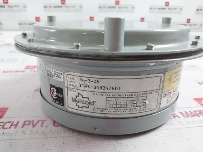 Mercoid Pq-3-x6 Electrical Rating Each Mercury Switch 120V 3A – Aeliya ...