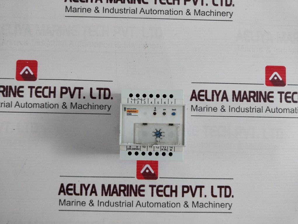 Merlin Gerin Vigilohm Em9 Insulation Monitoring Relay 50597 K 220-240V ...