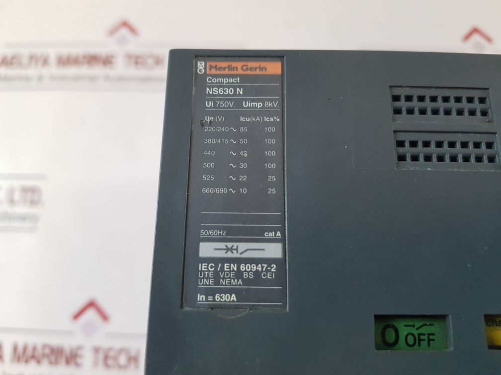 Merlin Gerin Ns630 N Compact 630 A Mt630 Motor Operator – Aeliya Marine