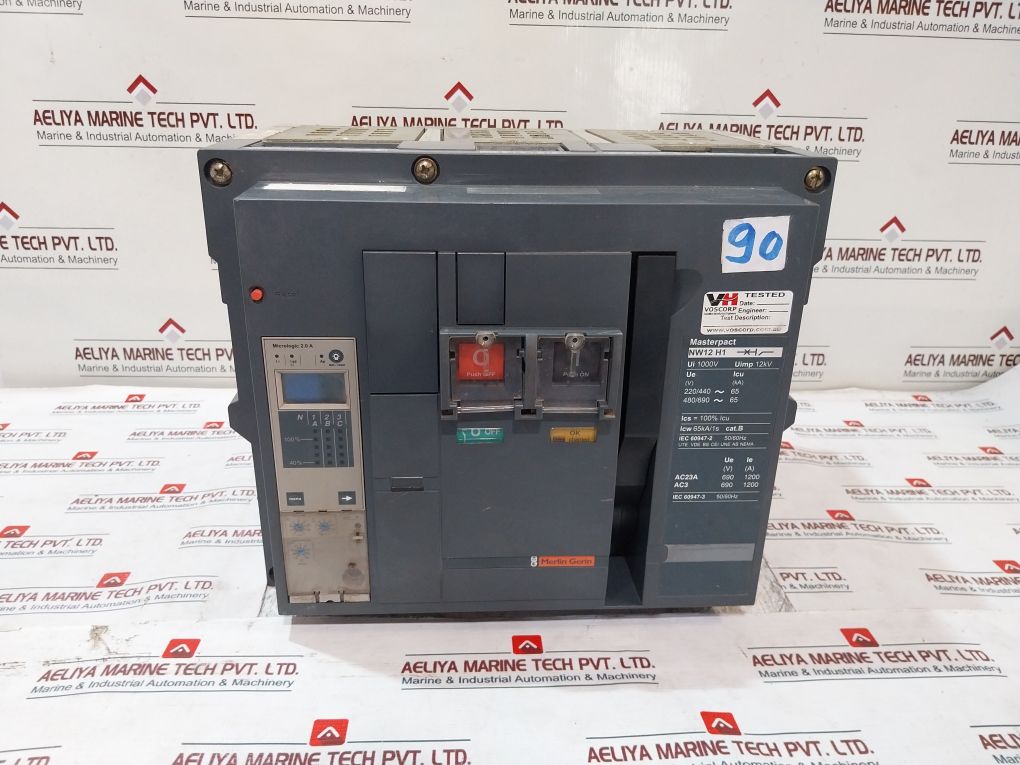 Merlin Gerin Nw12 H1 Micrologic 2.0A Circuit Breaker Trip Unit 690V 12 ...