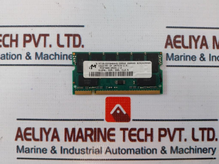 Micron Mt16Vddf6464Hg-335G2 Computer Ram Memory Pc2700S-2533-1-z ...