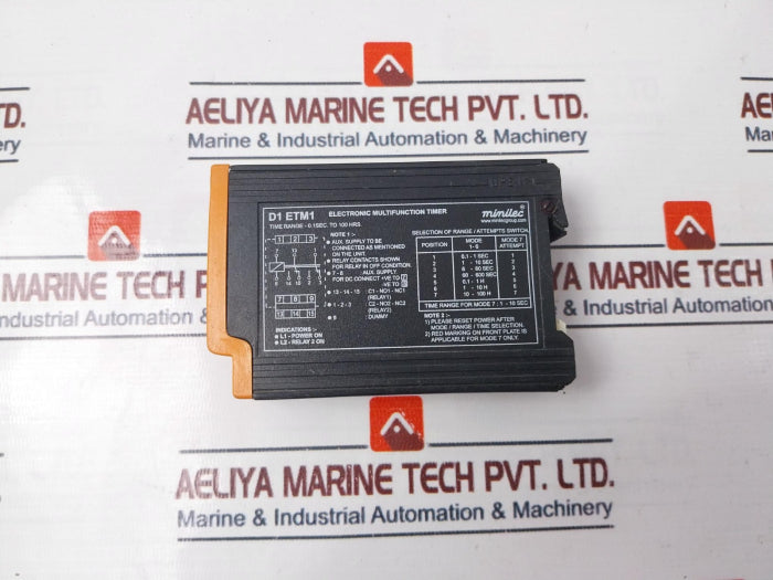 Minilec D1 Etm1 Electronic Multifunction Timer 240Vac – Aeliya Marine