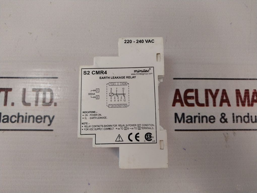 Minilec S2 Cmr4 Earth Leakage Relay – Aeliya Marine