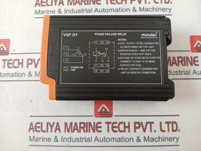 Minilec Vsp D1 Phase Failure Relay 415Vac – Aeliya Marine