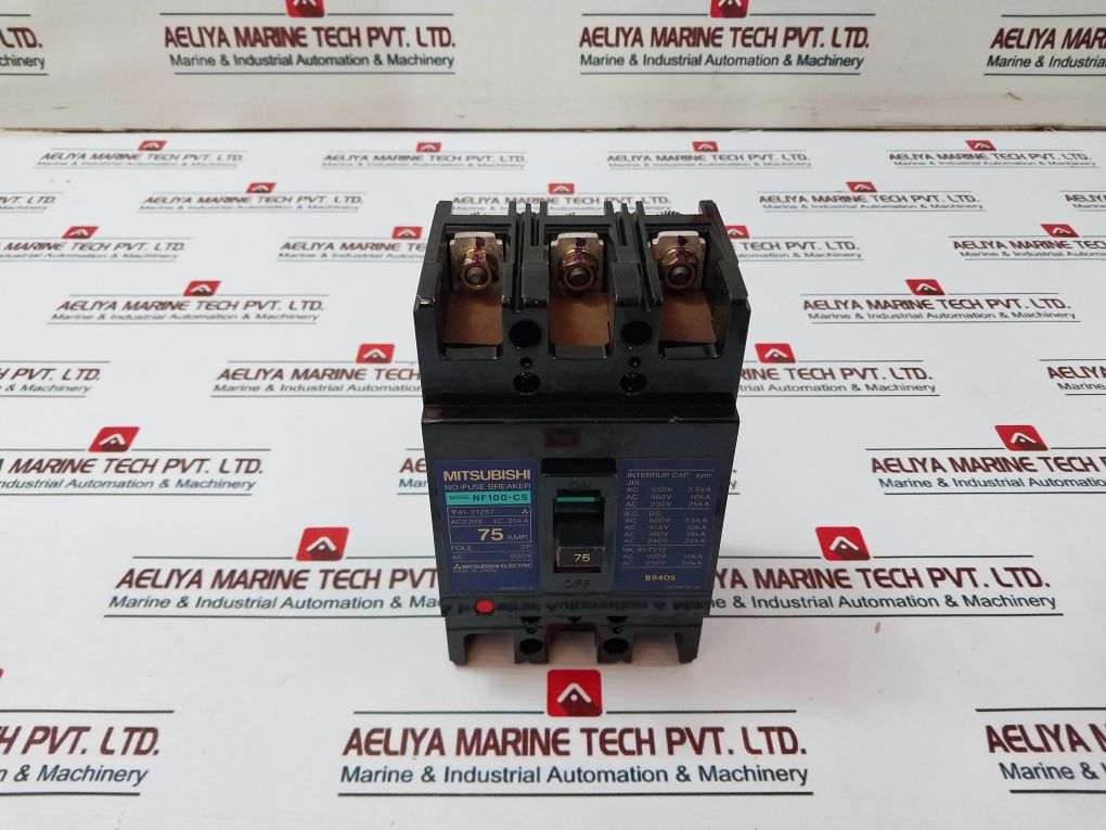 Mitsubishi Electric Nf100-cs 3 Pole No-fuse Breaker 75A Ac220V – Aeliya Marine