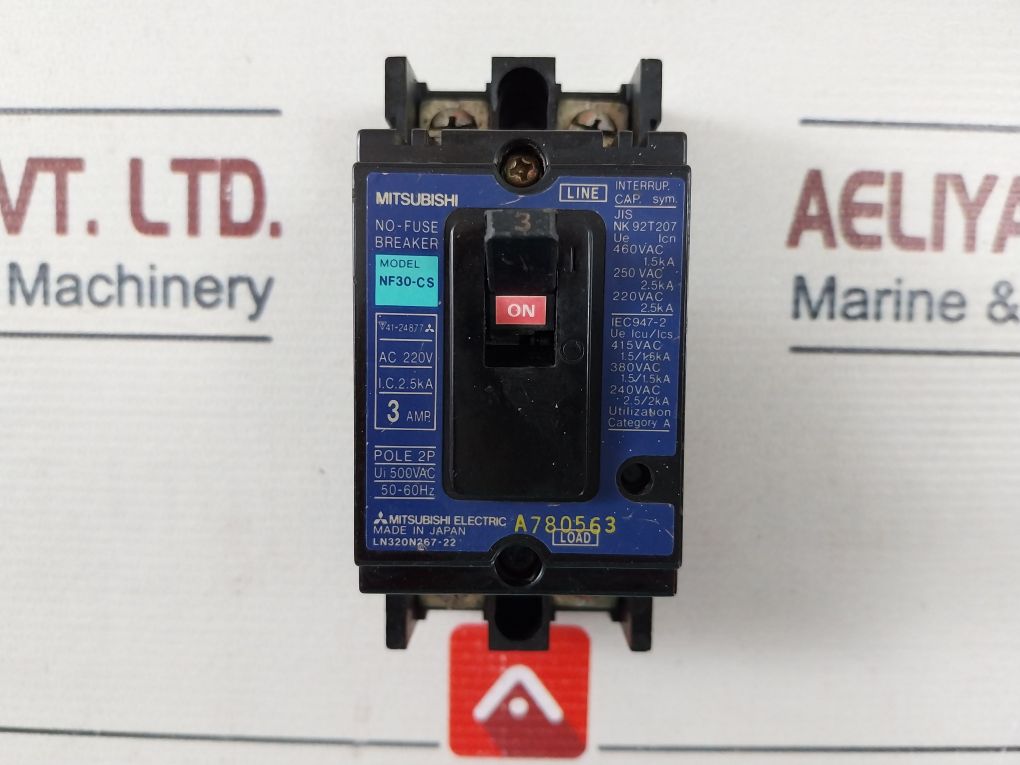 Mitsubishi Electric Nf30-cs No-fuse Breaker 3 Amp Ac 220V – Aeliya Marine