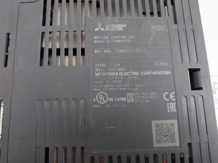 Mitsubishi Electric Q170Mscpu Motion Controller 24Vdc 1.40A – Aeliya Marine