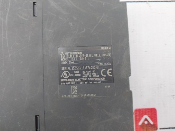 Mitsubishi Electric Qj71Dn91 Devicenet Master-slave Unit 24Vdc 30Ma Cl ...