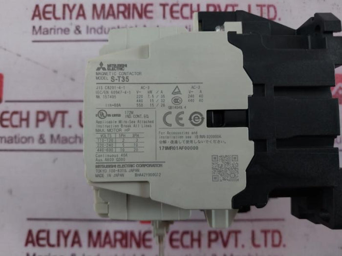 Mitsubishi Electric S-t35 Ac Magnetic Contactor 100-127V 50/60Hz – Aeliya Marine