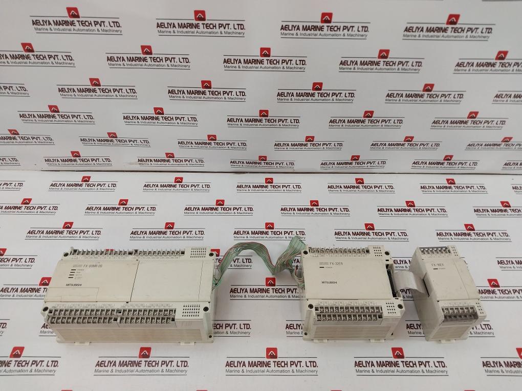 Mitsubishi Fx-80Mr-ds Programmable Controller W/Fx-16Ex-es/Ul,Fx-32Er ...