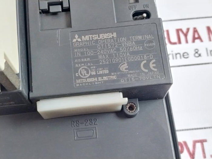 Mitsubishi Melsec Gt1572-vnba Cc-link Got1000 Graphic Operation Termin ...