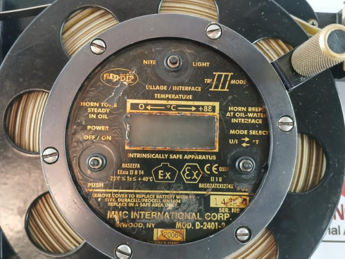 Mmc D-2401-2 Ullage/Interface Temperature Portable Gauge Bas02Atex1274 ...