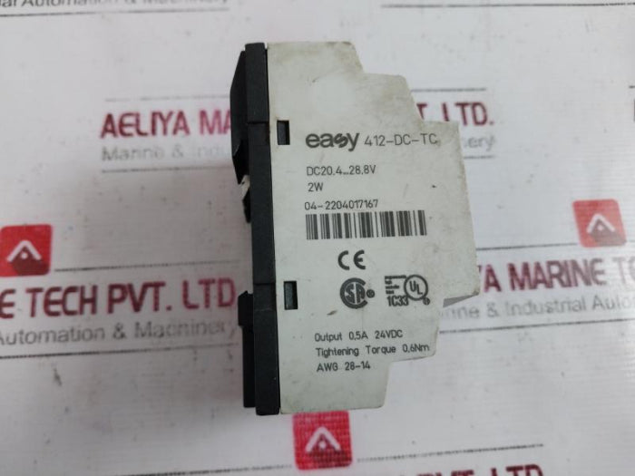 Moeller Easy 412-dc-tc Input 8X Output 4X Transistor Relay, 04-2204017 ...