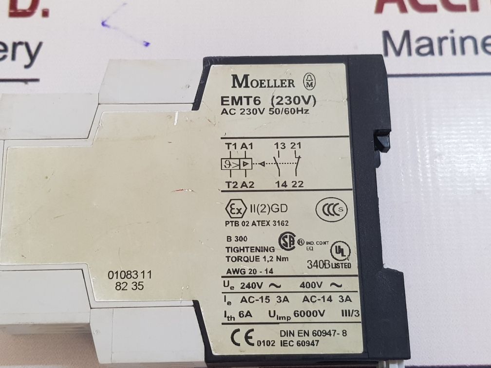 Moeller Emt6 (230V) Thermistor Overload Relay – Aeliya Marine Tech Pvt ...