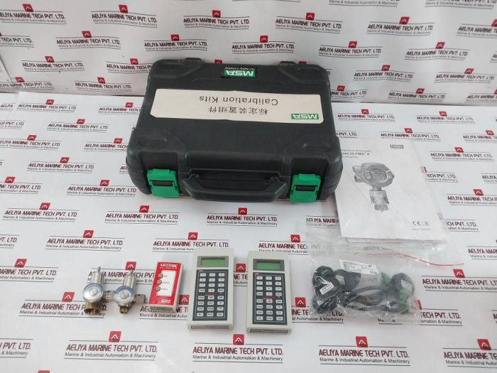 Msa Ultima Calibration Kit 809086 W/ Controller Calibrator & Flow Valv ...