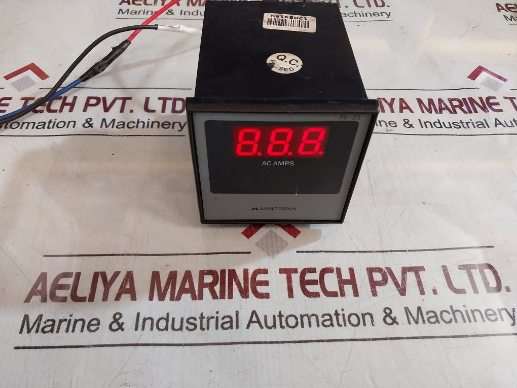 Multispan Av-21 Panel Meter 230V Ac – Aeliya Marine