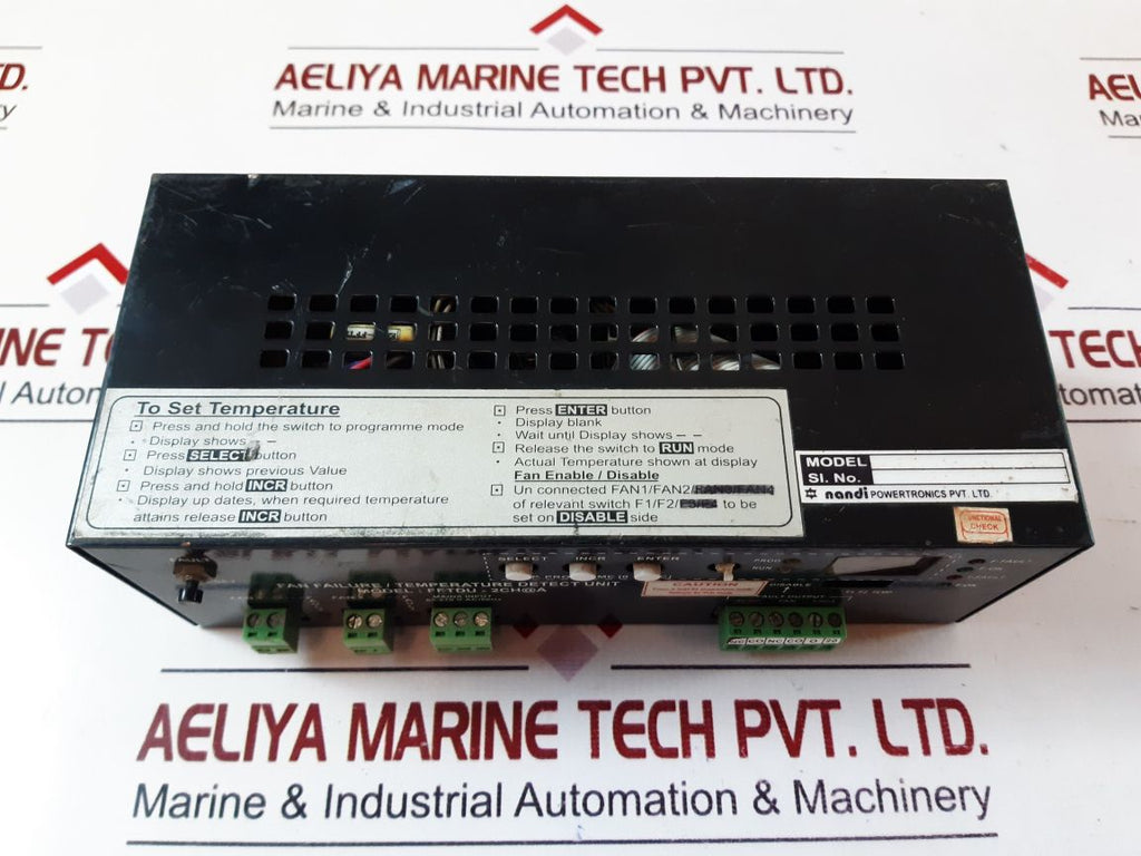 Nandi powertronics fftdu-2ch@a fan failure/ temperature detect unit ...