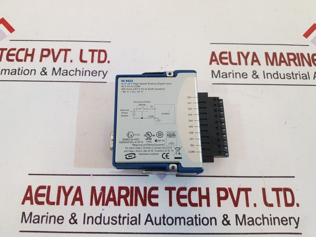 NI 9423 8-Ch 24V High-Speed Digital Input Module – Aeliya Marine