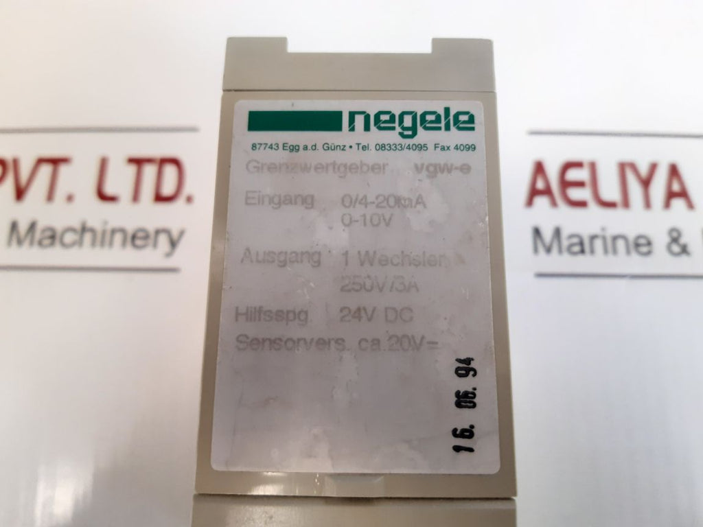 Negele Vgw-e Limit Encoder 24V Dc – Aeliya Marine