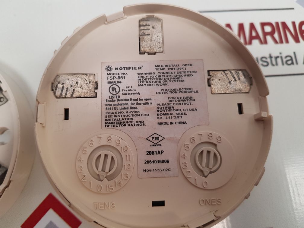 Notifier Fsp-851 Fire Alarm S911 – Aeliya Marine