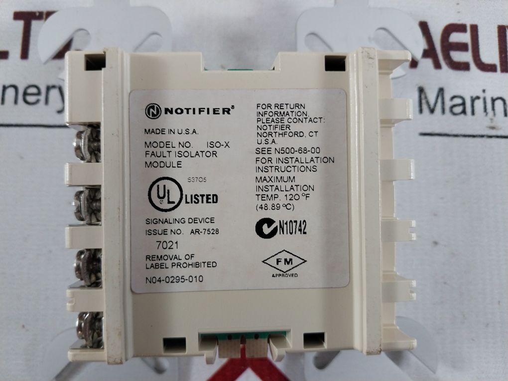 Notifier Iso-x Fault Isolator Module 15-32Vdc – Aeliya Marine