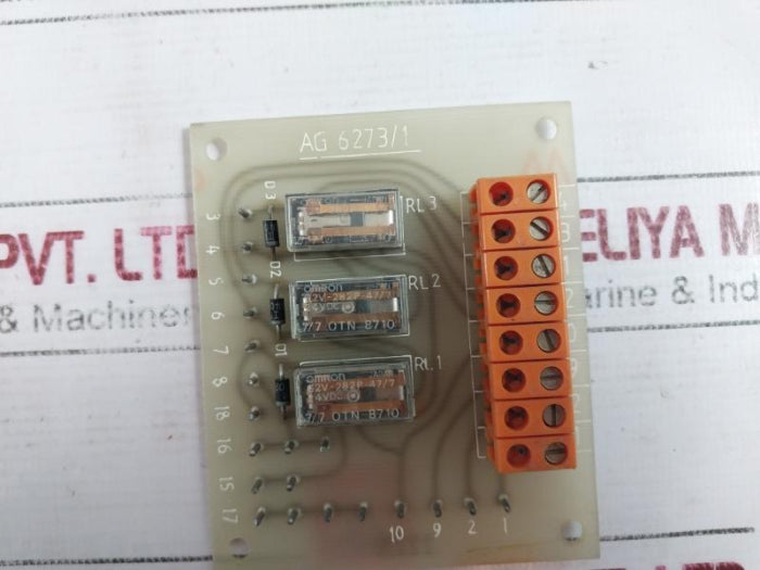 Ag 6273/1 Pcb Power Relay Printed Circuit Board Omron G2V-282P-47/7 ...