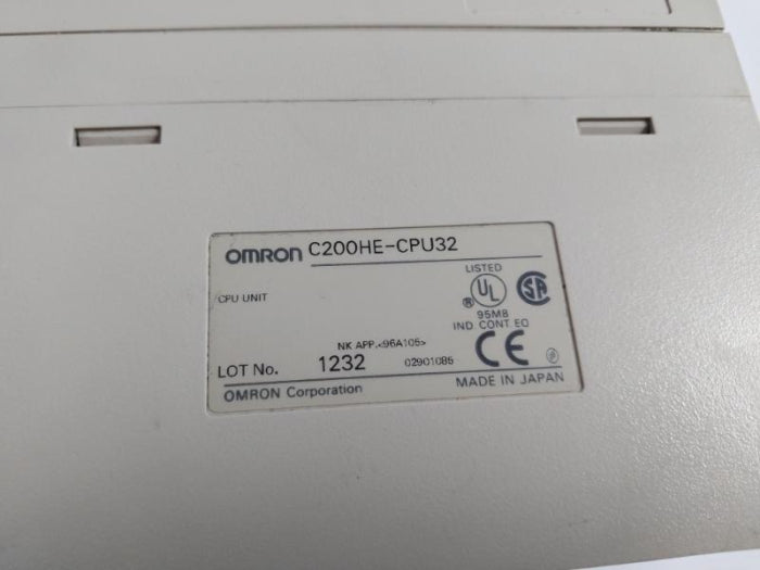 Omron C200He-cpu32 Sysmac Cpu Unit Programmable Controller – Aeliya Marine