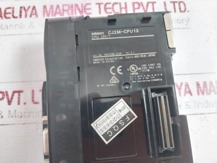 Omron Cj2M-cpu13 Sysmac Programmable Controller Cpu Unit, Ver.2.1 – Aeliya Marine