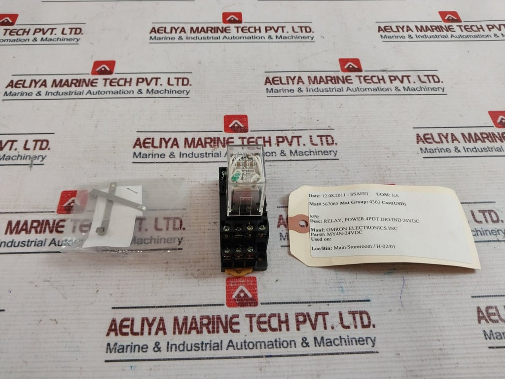 Omron My4N Power Relay 4Pdt Dio/Ind My4N-24Vdc – Aeliya Marine