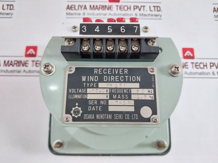 Osaka Nunotani Seiki Fe130 Wind Direction Receiver Ac220V 50/60Hz ...