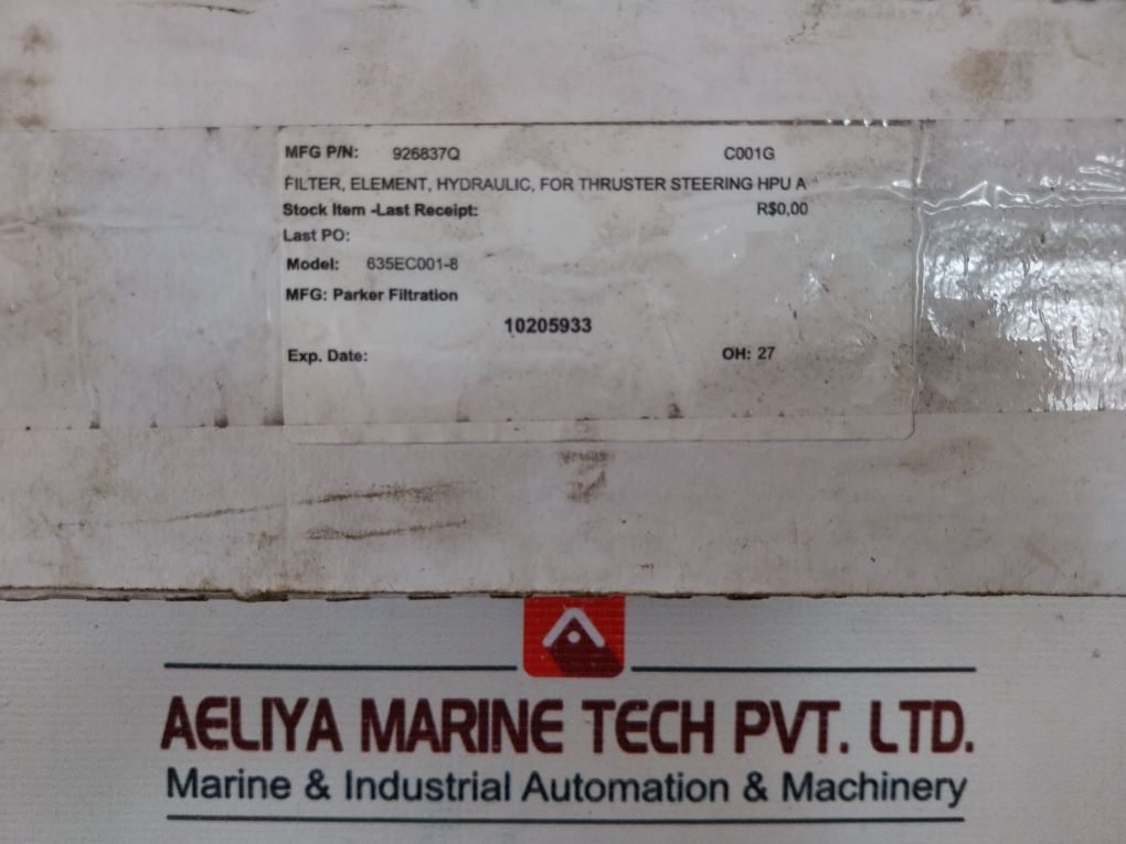 Parker 926837Q Interchange Hydraulic Filter – Aeliya Marine