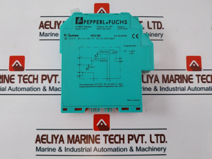 Pepperl+Fuchs Kfd2-eb2 Power Feed Module 43546 Used – Aeliya Marine