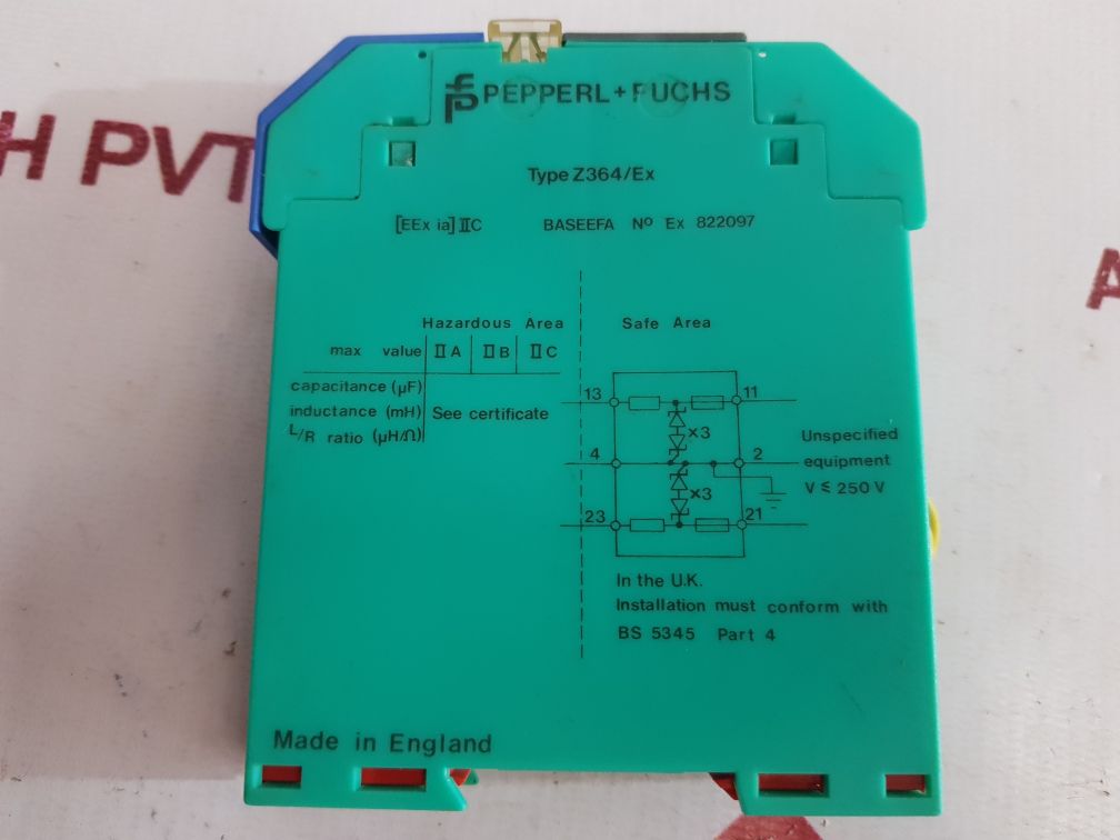 Pepperl + Fuchs Z364/Ex Barrier Device – Aeliya Marine