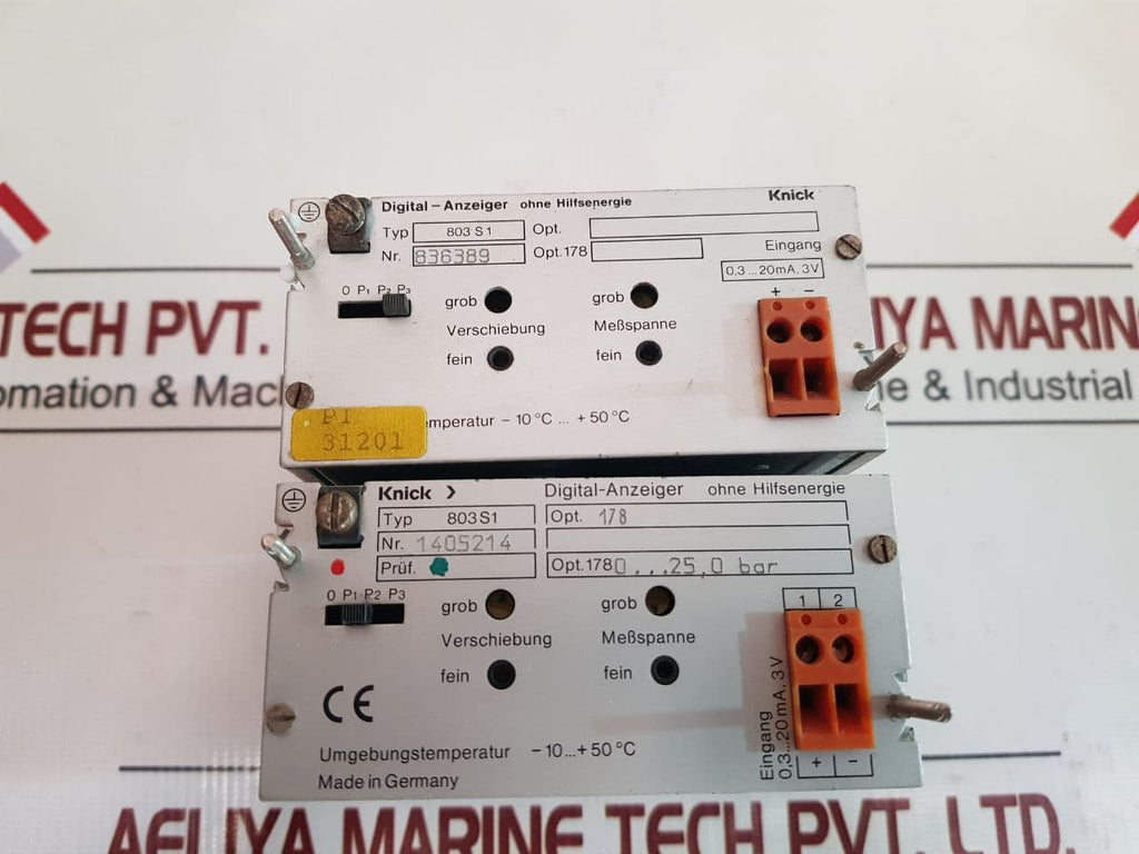 Knick 803 S1 Digital Indicator Used – Aeliya Marine