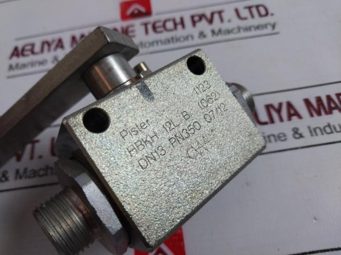 Pister Hbkh 12L B Stroke Limiter Ball Valve 1/2" Hydraulic With Spring ...