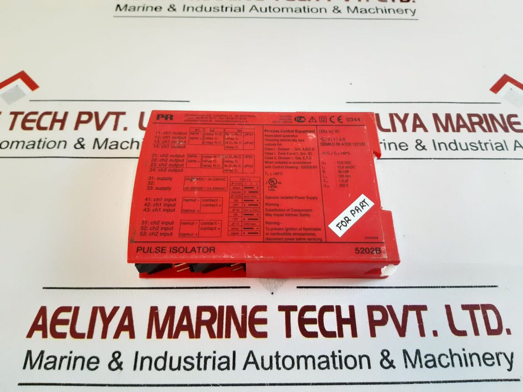 Pr Electronics 5202B Pulse Isolator 5202B2 – Aeliya Marine