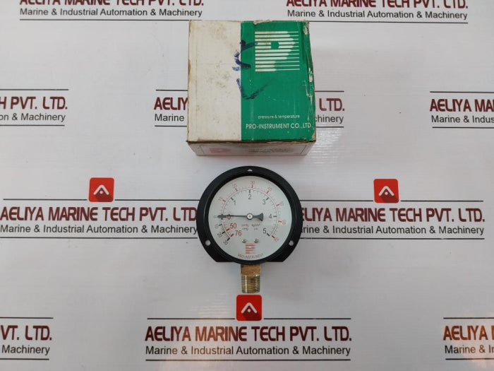Pro-instrument P100 P-b 3" Pressure Temperature Gauge 3/8"Pt -76 Cmhg ...