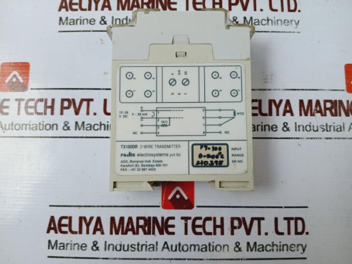 Radix Tx100Dr 2-wire Temperature Transmitter Pt-100 4 20 Ma – Aeliya Marine