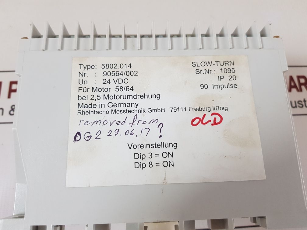 Rheintacho 5802.014 Slow-turn Control Unit 90564/002 – Aeliya Marine