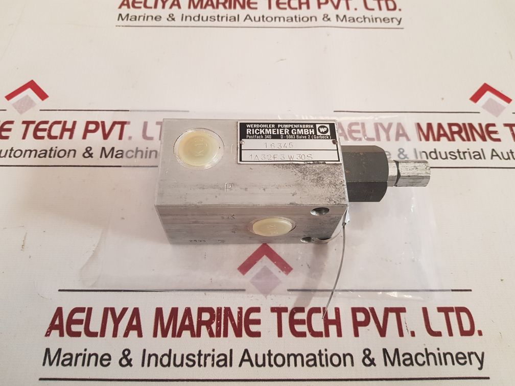Rickmeier 1A32F3W30S Relief Valve – Aeliya Marine
