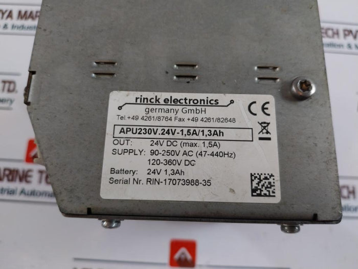Rinck Electronic Apu230V.24V-1,5A/1,3Ah Power Supply – Aeliya Marine