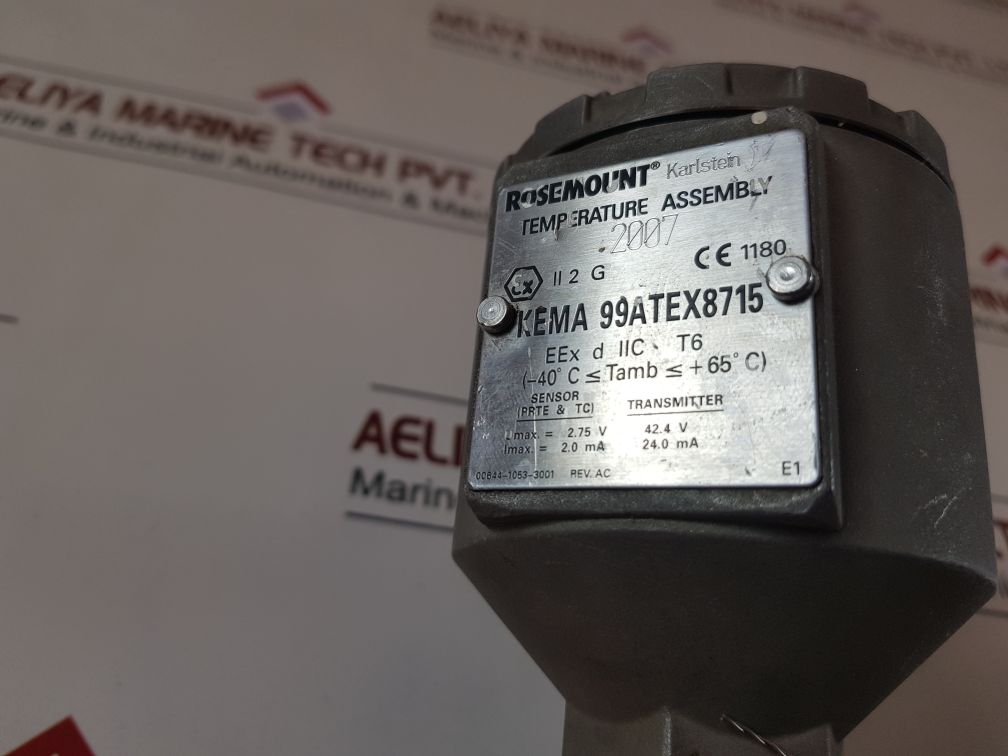 Rosemount Kema 99Atex8715 Temperature Assembly – Aeliya Marine