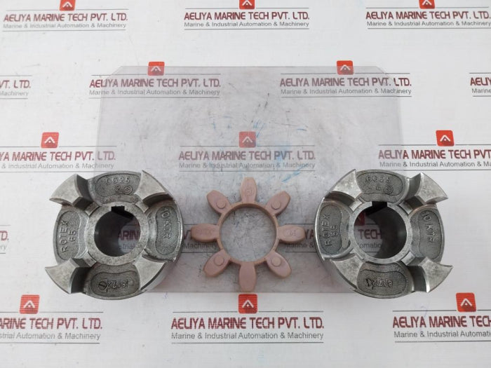 Rotex Gg25 Flexible Jaw & Transfer Spider Coupling Set Ktr 65 8172 ...