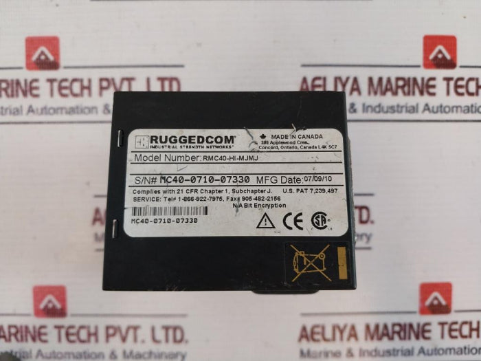 Ruggedcom Rmc40-hi-mjmj Ethernet Switch And Media Converter – Aeliya Marine