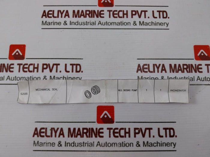 S205 Mechanical Seal For W.O. Dosing Pump & Incinerator – Aeliya Marine