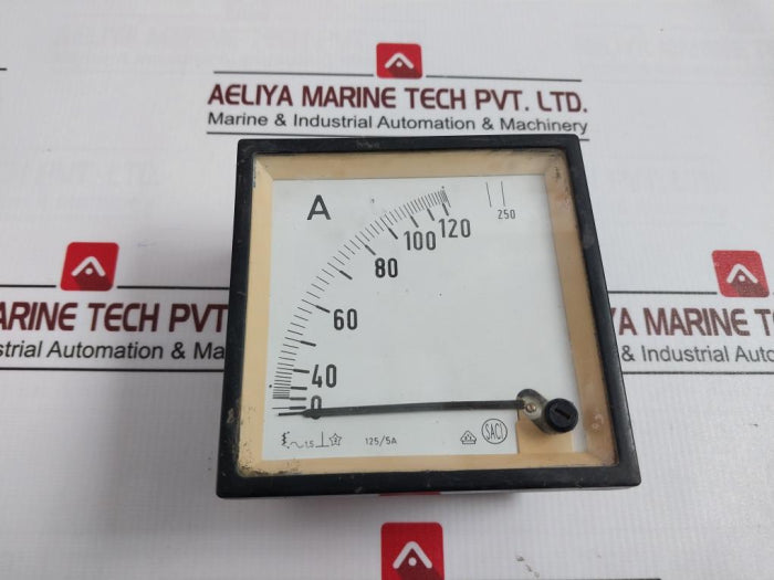 Saci Analog Ammeter 125/5A, 0-125/250A – Aeliya Marine